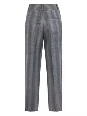Peserico Belt-loop Herringbone Trousers