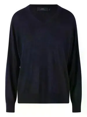 Arch4 V-neck Ribbed Sweater - Blue