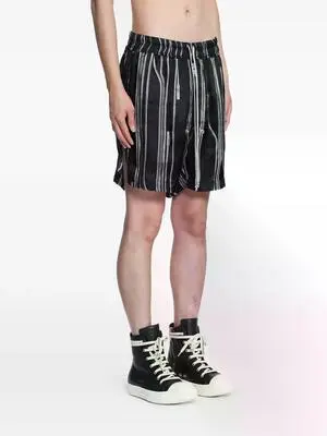 Rick Owens Striped Bela Shorts
