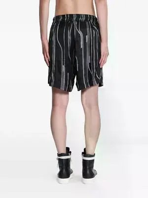 Rick Owens Striped Bela Shorts