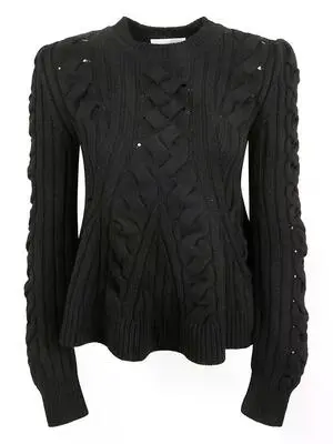 Alexander McQueen Cable-knit Cut-out Sweater