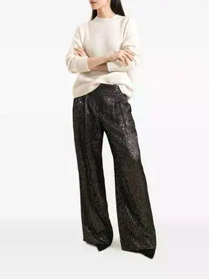 TWP Sequined Wide Leg Trousers