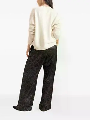 TWP Sequined Wide Leg Trousers