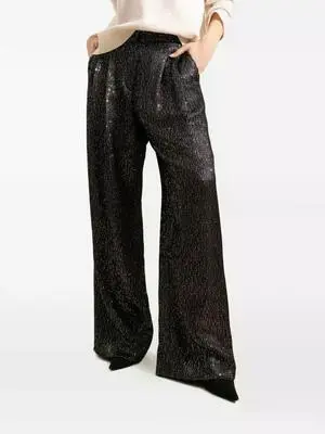 TWP Sequined Wide Leg Trousers
