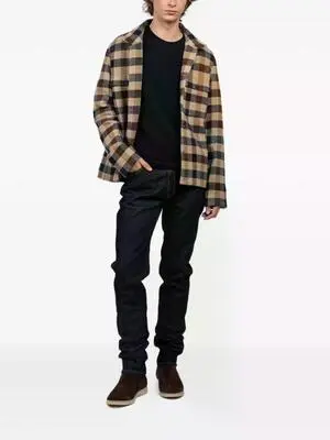 HANNES ROETHER Check-print Shirt Jacket