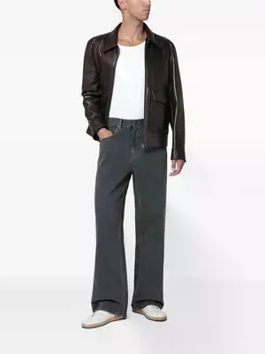 SALVATORE SANTORO Flap-pocket Leather Jacket