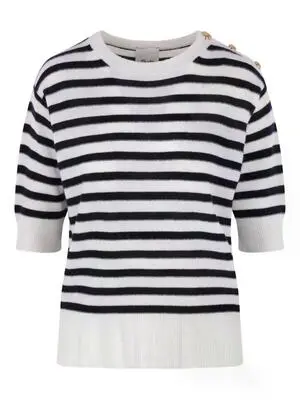 Allude Striped T-shirts For Women