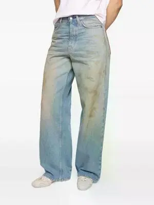 Acne Studios Leather Patch Jeans