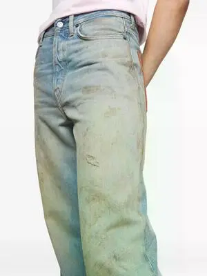 Acne Studios Leather Patch Jeans