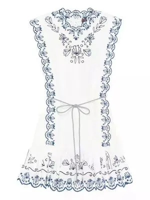 ALEMAIS Leela Mini Dress - White