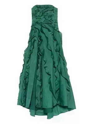 Aje Strapless Ruffled Maxi Dress