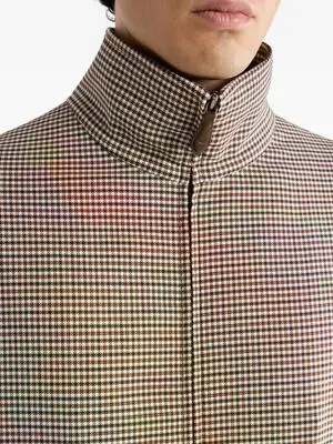 Etro Checked High-neck Bomber Jacket