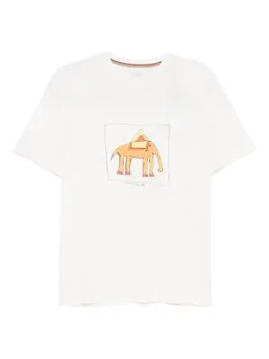 Paul Smith Elephant-print T-shirt - White
