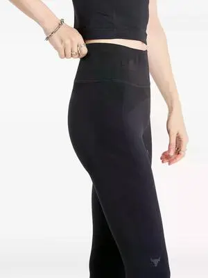 Under Armour Project Rock High-rise Ribbed Leggings - Black