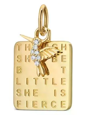 Monica Rich Kosann Diamond Fierce Charm - Gold
