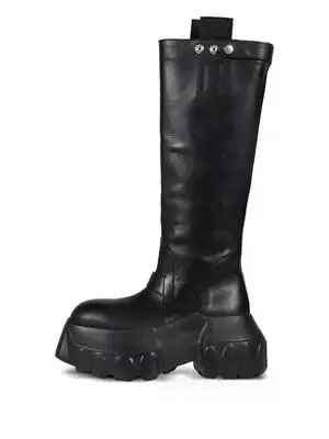 Rick Owens Leather Knee-high Boots