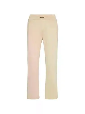 BILLIONAIRE Alcantara Stripes Logo-patch Track Pants - Neutrals