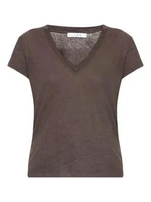 IRO PARIS Rodeo V-neck T-shirt - Brown