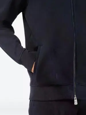 BILLIONAIRE Full-zip Sweatshirt With Logo Plaque - Blue