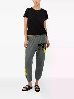 FREECITY Logo-print Track Pants - Grey