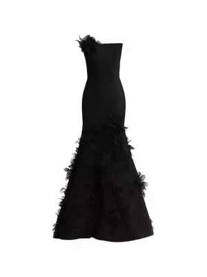 GEMY MAALOUF Strapless Mermaid-cut Gown - Black