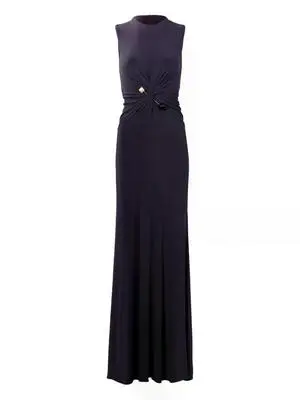 Silvia Tcherassi Nala Twisted-knot Maxi Dress - Black