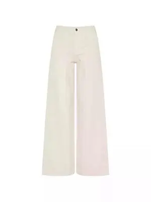 Moncler Wide Leg Trousers - Neutrals