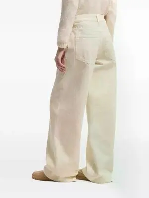 Moncler Wide Leg Trousers - Neutrals