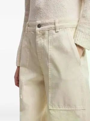 Moncler Wide Leg Trousers - Neutrals