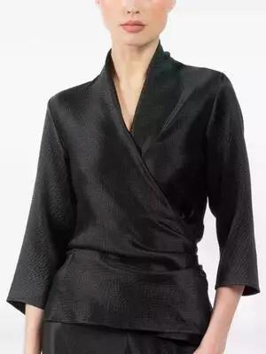 PETER COHEN Wrap Blouse