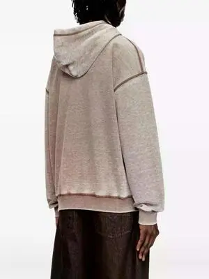 DIESEL® Studded-embellishment Printed Hoodie - Neutrals