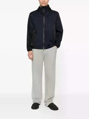 Emporio Armani Logo-jacquard Zip-up Hoodie Jacket