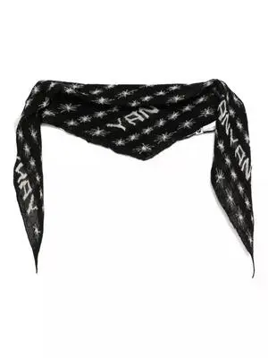 YANYAN Starry-logo Bandana - Black