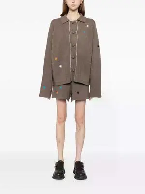 YANYAN Horse-embroidered Cardigan