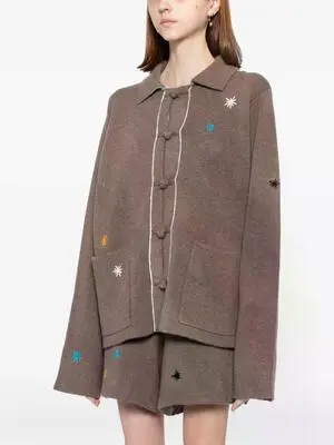 YANYAN Horse-embroidered Cardigan