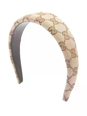 Gucci Gg Canvas Headband - Neutrals