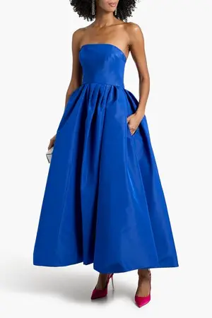Carolina Herrera Strapless Silk-faille Gown
