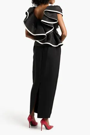Carolina Herrera Ruffled Silk-organza Top