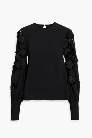 Oscar De La Renta Trimmed Blouses