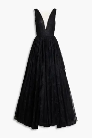 Oscar De La Renta Lace Gown