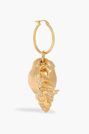 Oscar De La Renta Tone Crystal Earrings