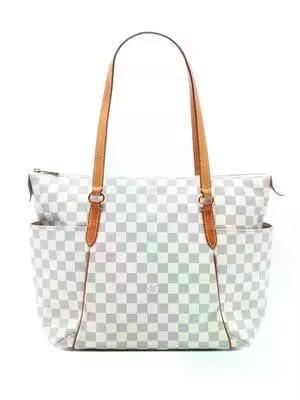 LOUIS VUITTON 2009 Damier Azur Totally Pm Tote Bag - White