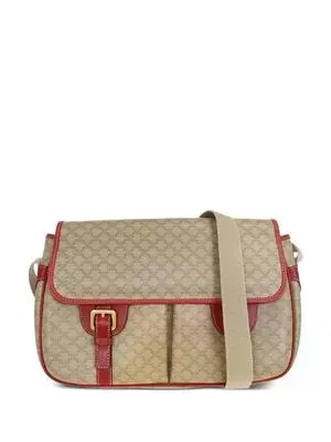 Celine 1990-2000s Macadam-patterned Cross Body Bag