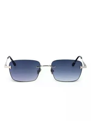 TOM FORD Jake Rectangle-frame Sunglasses - Silver