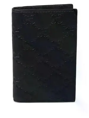 Gucci Embossed Card Holder - Black