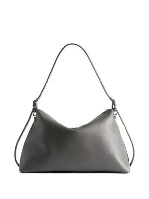 Zadig&Voltaire Jim Grained Leather Shoulder Bag - Grey