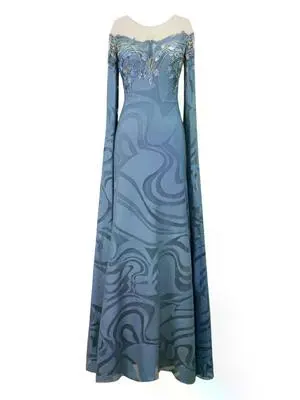 Gemy Maalouf Sheer Evening Dresses