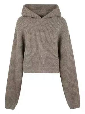 Fear Of God Waffle-knit Hoodie - Neutrals