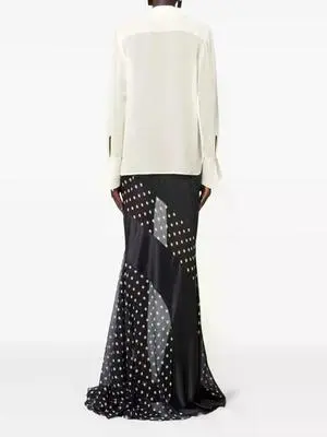 Nina Ricci Polka Dot Maxi Skirt