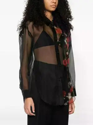Khaite Floral Sheer Shirt